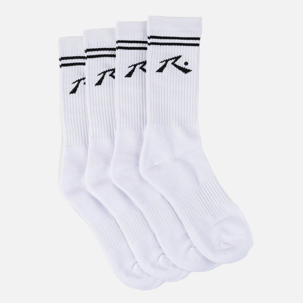 Rusty Comp Mid Calf Socks - White – Propaganda Streetwear & Skate